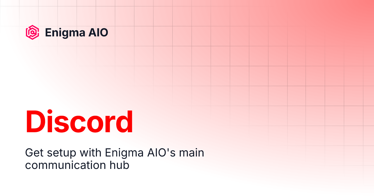 Discord | Enigma AIO