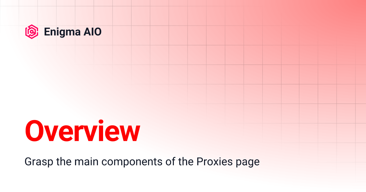 Overview | Enigma AIO